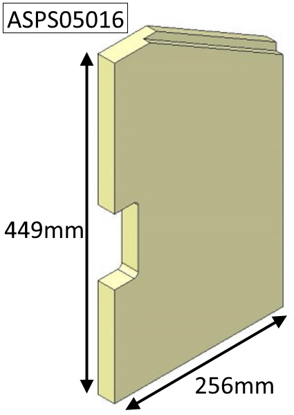 Parkray Aspect 5 (Eco) Left Hand Side Fire Brick - ASPS05016