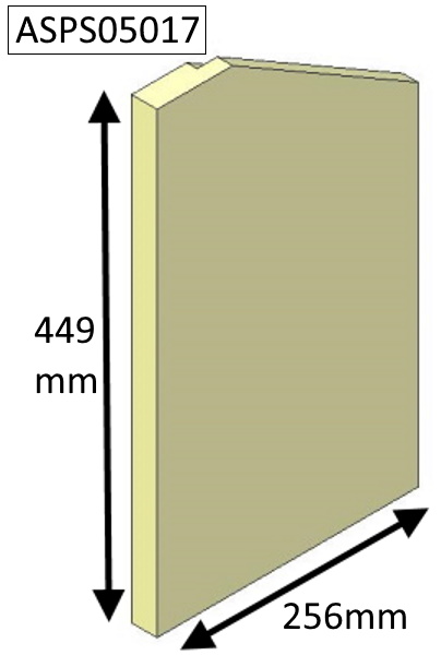 Parkray Aspect 5 (Eco) Right Hand Side Fire Brick - ASPS05017
