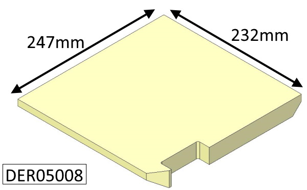 Di Lusso R5 Models Base Right Hand (Eco) Fire Brick - DER05008