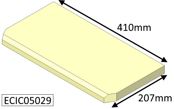 Parkray Aspect 5 Compact (Non Eco) Base Fire Brick - ECIC05029