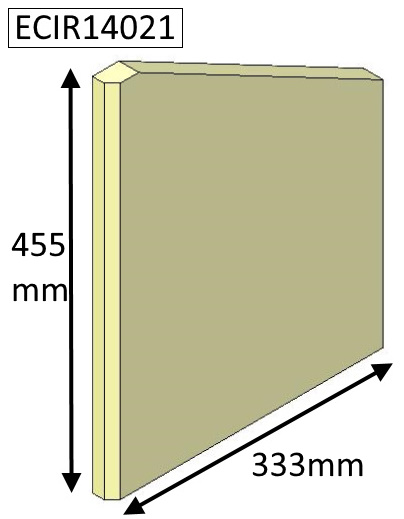 Parkray Aspect 14 (Non Eco) Right Hand Side Fire Brick - ECIR14021