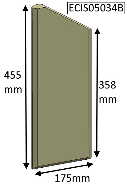 Parkray Aspect 5 Slimline Right Hand Side Fire Brick - ECIS05034B