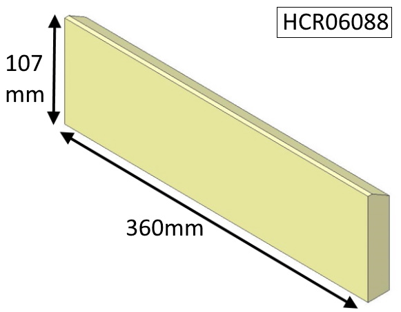 Parkray Consort 4 Multifuel (CE and CEvII ) Rear Fire Brick - HCR06088