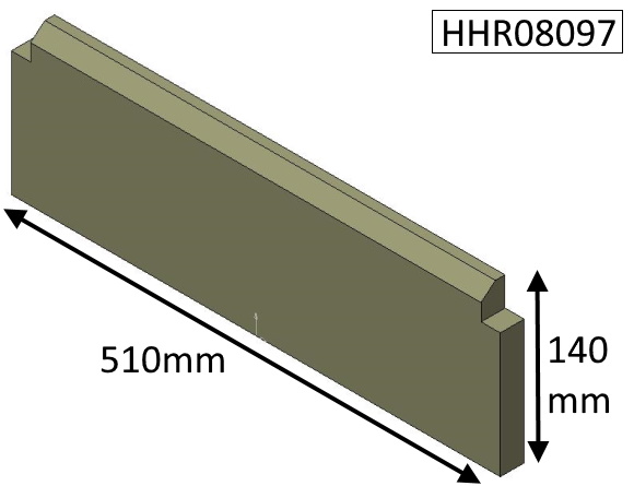 Hunter Herald 8 Multifuel (MKII) Rear Fire Brick - HHR08097