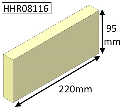 Hunter Herald 8 Boiler (CEvII) Side Fire Brick - HHR08116