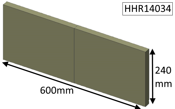 Hunter Herald 14 Wood (MKI) Rear Fire Brick - HHR14034