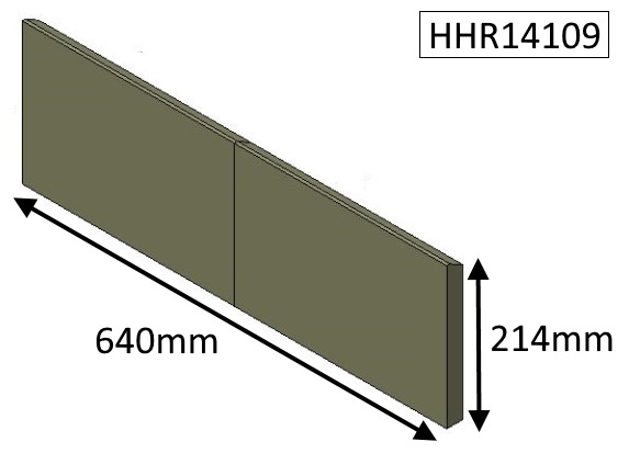 Parkray Consort 15 Wood(CEvII) Rear Fire Brick - HHR14109